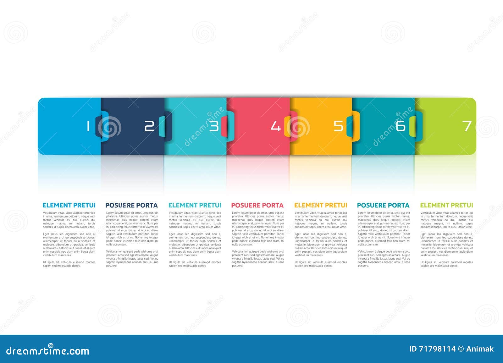 Option Step by Step Schedule, Tab, Banner. Stock Vector - Illustration ...