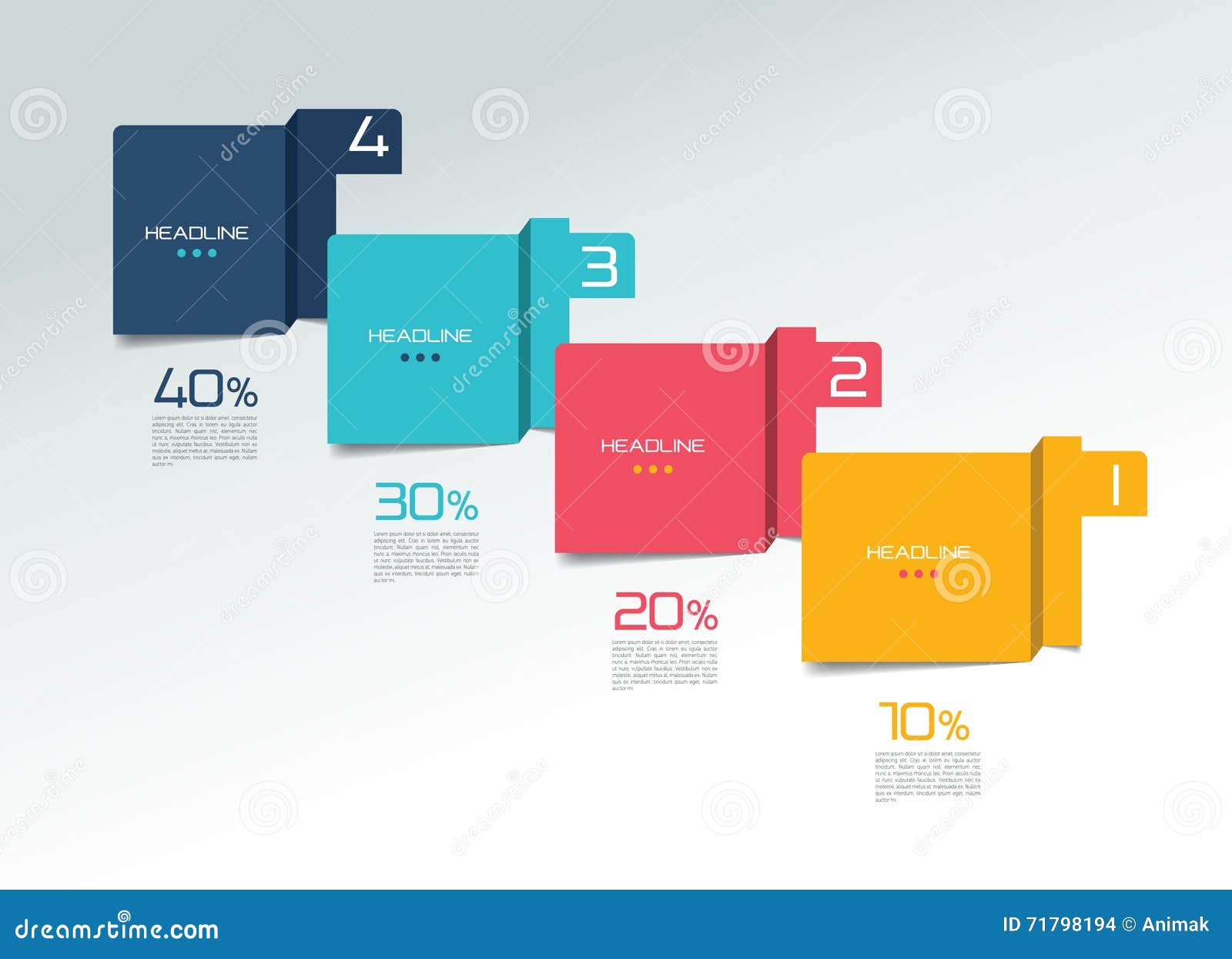 Option Step by Step Schedule, Tab, Banner. Stock Vector - Illustration ...