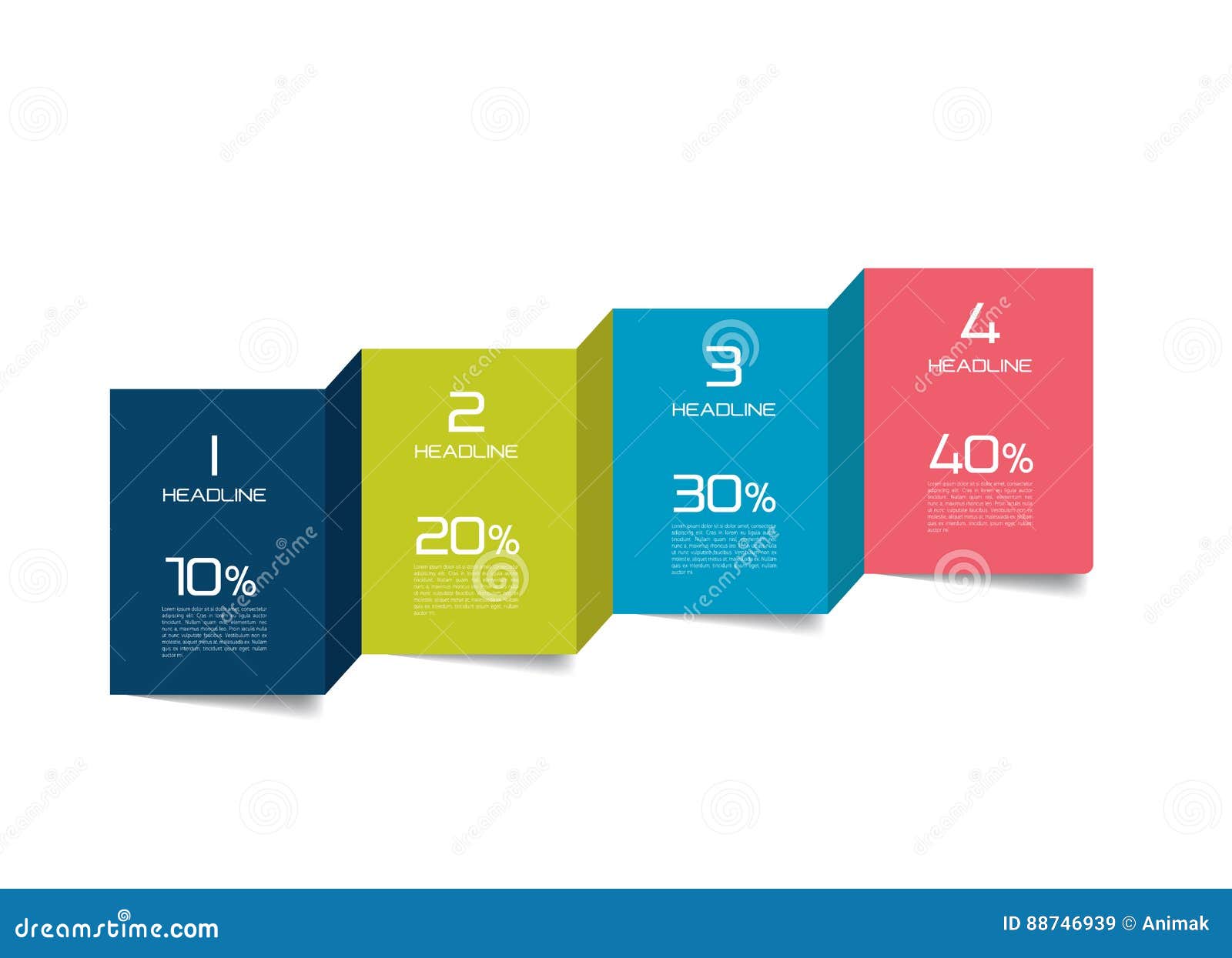 Option Step by Step Schedule, Tab, Banner. Stock Vector - Illustration ...