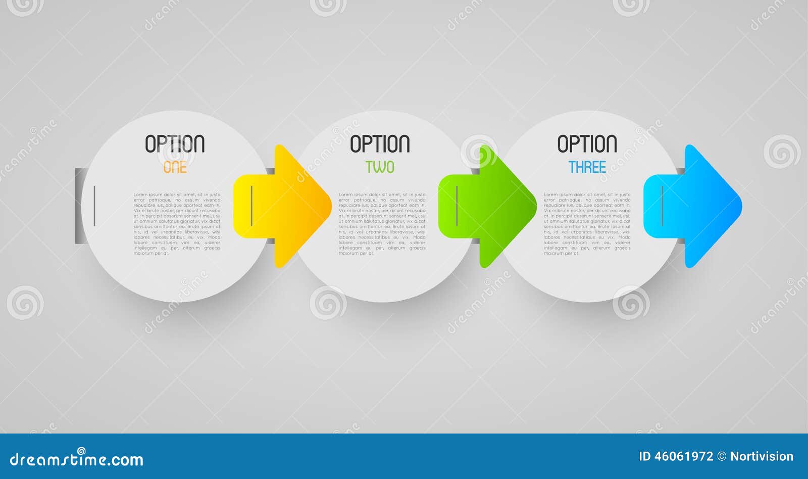 Option steps circles stock vector. Illustration of instruction - 46061972