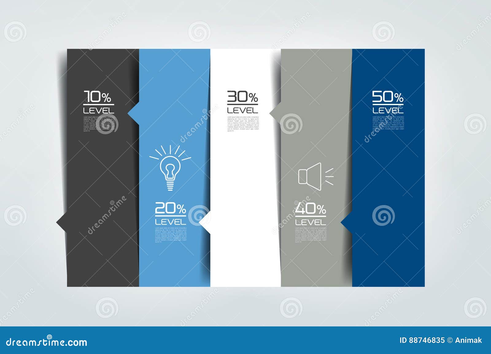 Option Template, Table, Schedule, Banner. Step by Step Infographic ...