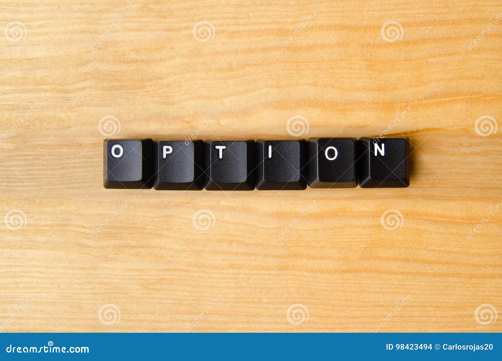 Option word stock photo. Image of concept, graphic, keyword - 98423494