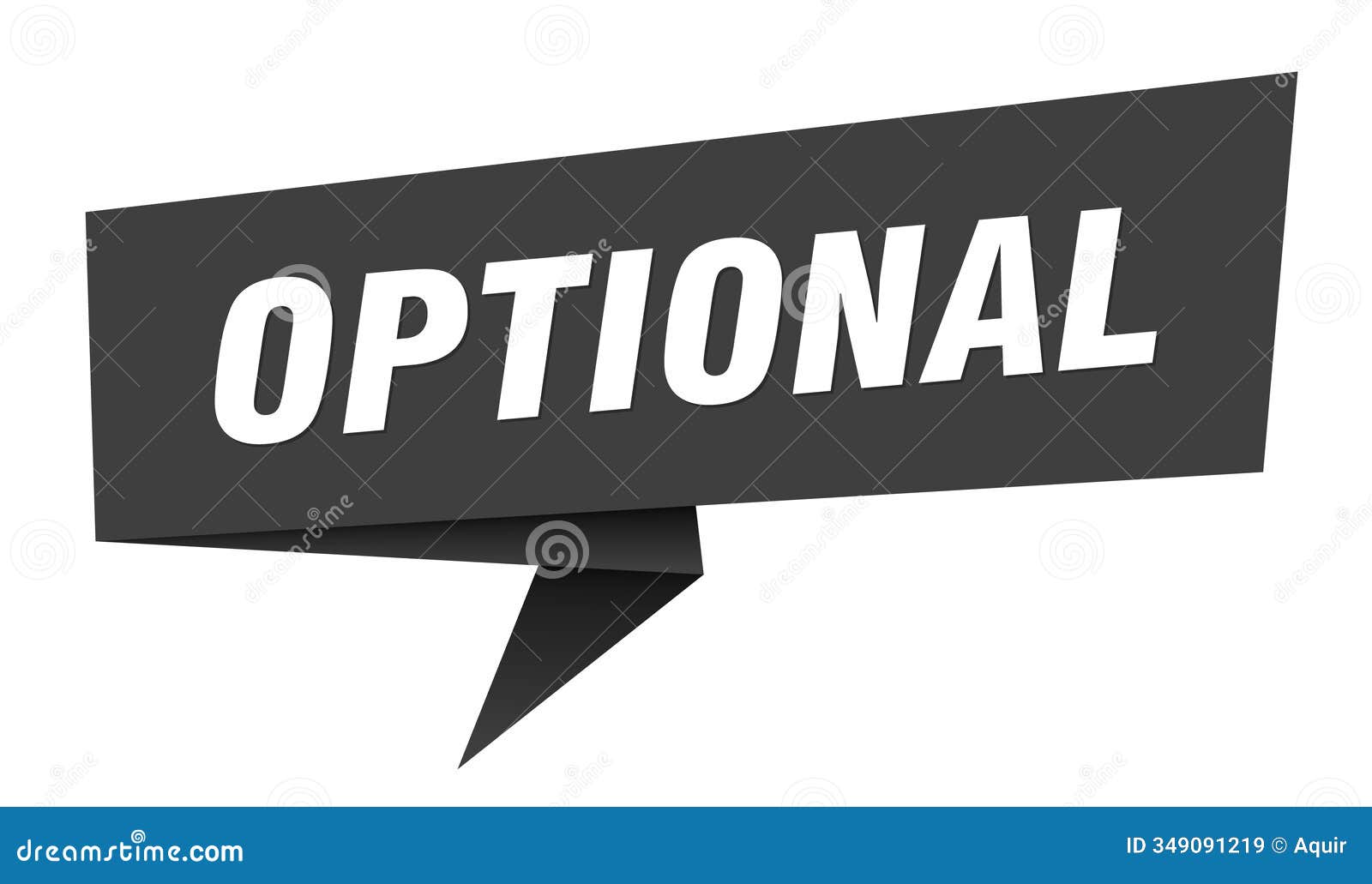 Optional Banner. Optional Speech Bubble, Label, Sticker, Sign Template ...