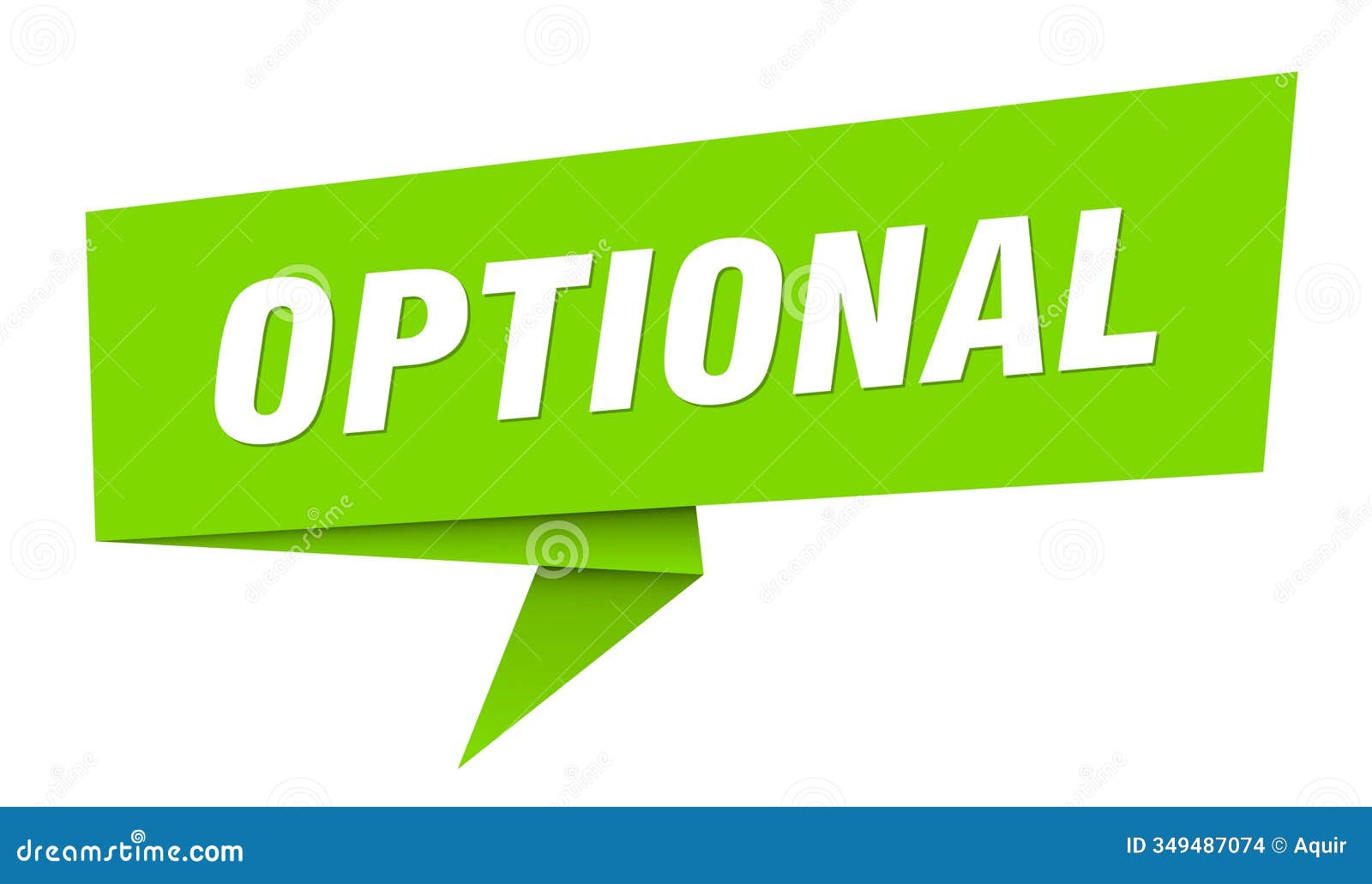 Optional Banner. Optional Speech Bubble, Label, Sticker, Sign Template ...