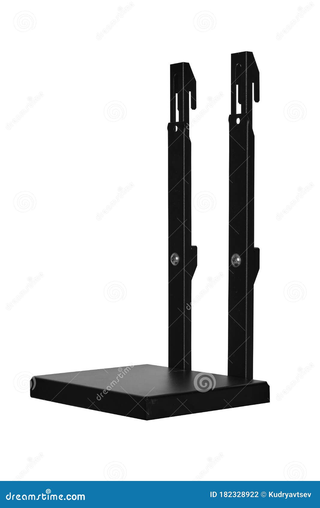 Optional Black Bracket for Television Devices Isolated Stock Photo ...