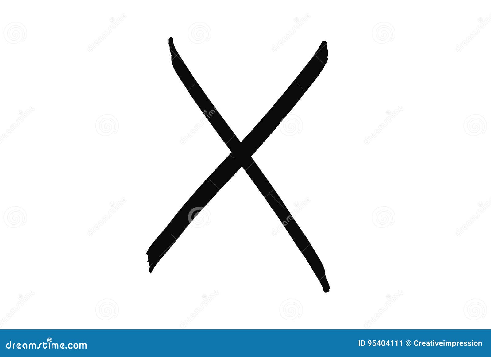 Optional cross stock vector. Illustration of cross, election - 95404111
