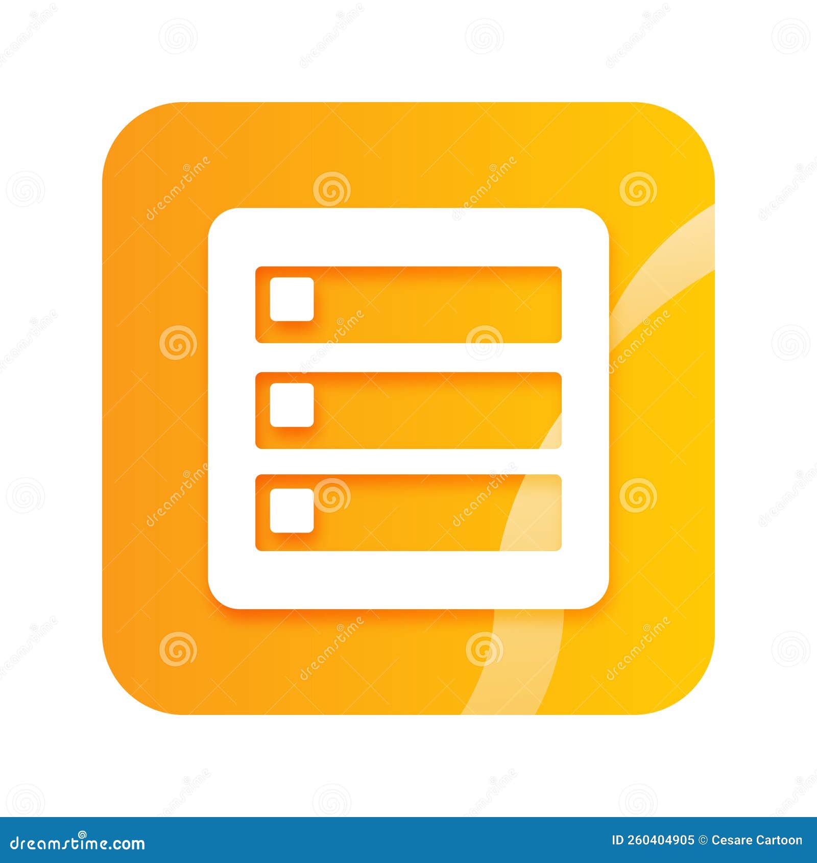 Cartoon button menu stock vector. Illustration of button - 260404905