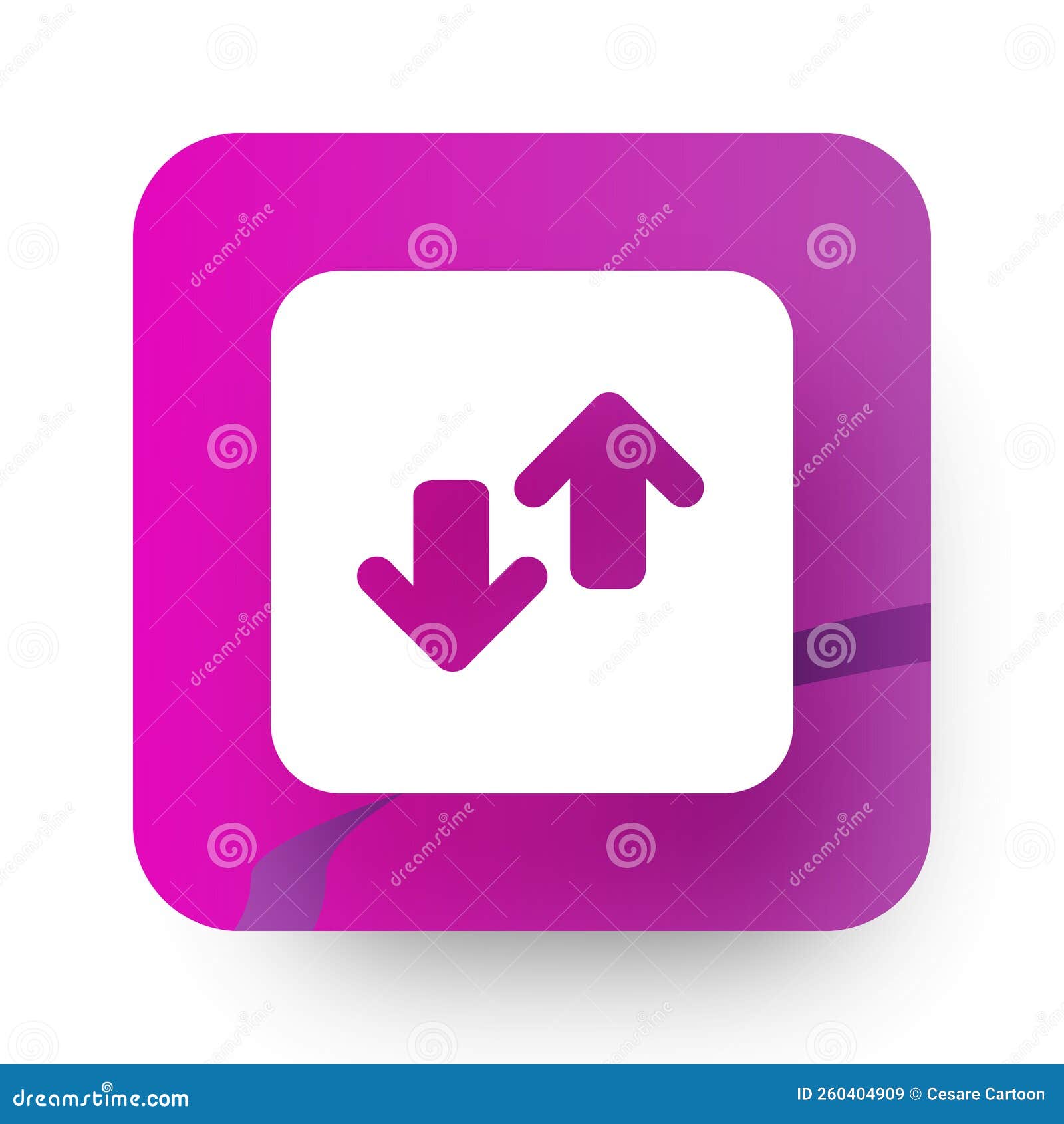 Cartoon Button Transfer File Stock Vector - Illustration of simple ...