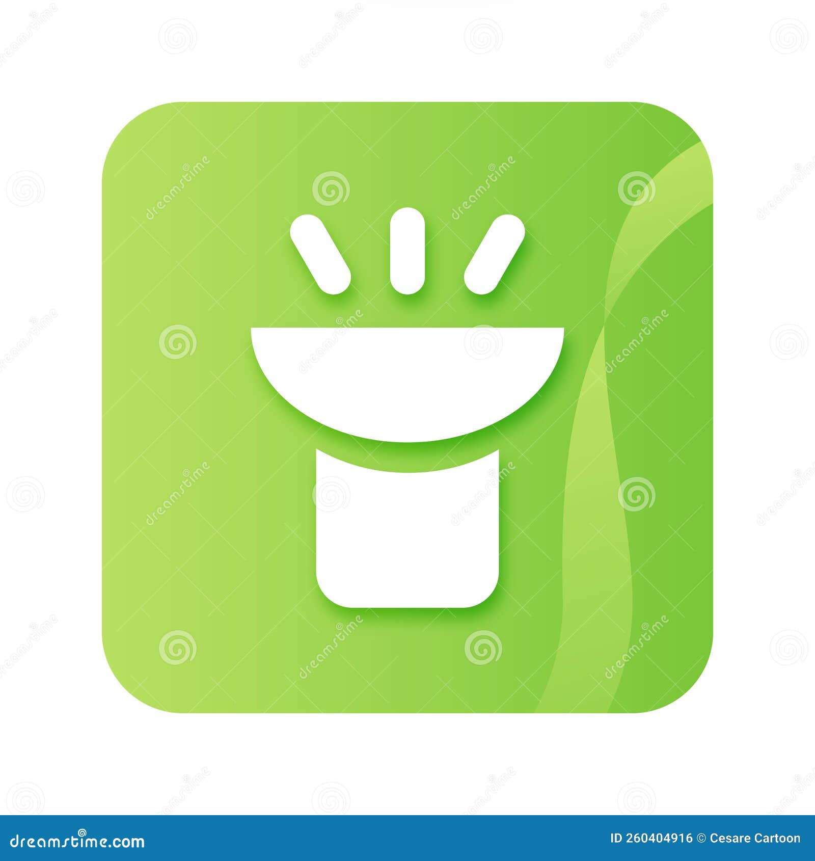 Cartoon button flashlight stock vector. Illustration of flat - 260404916