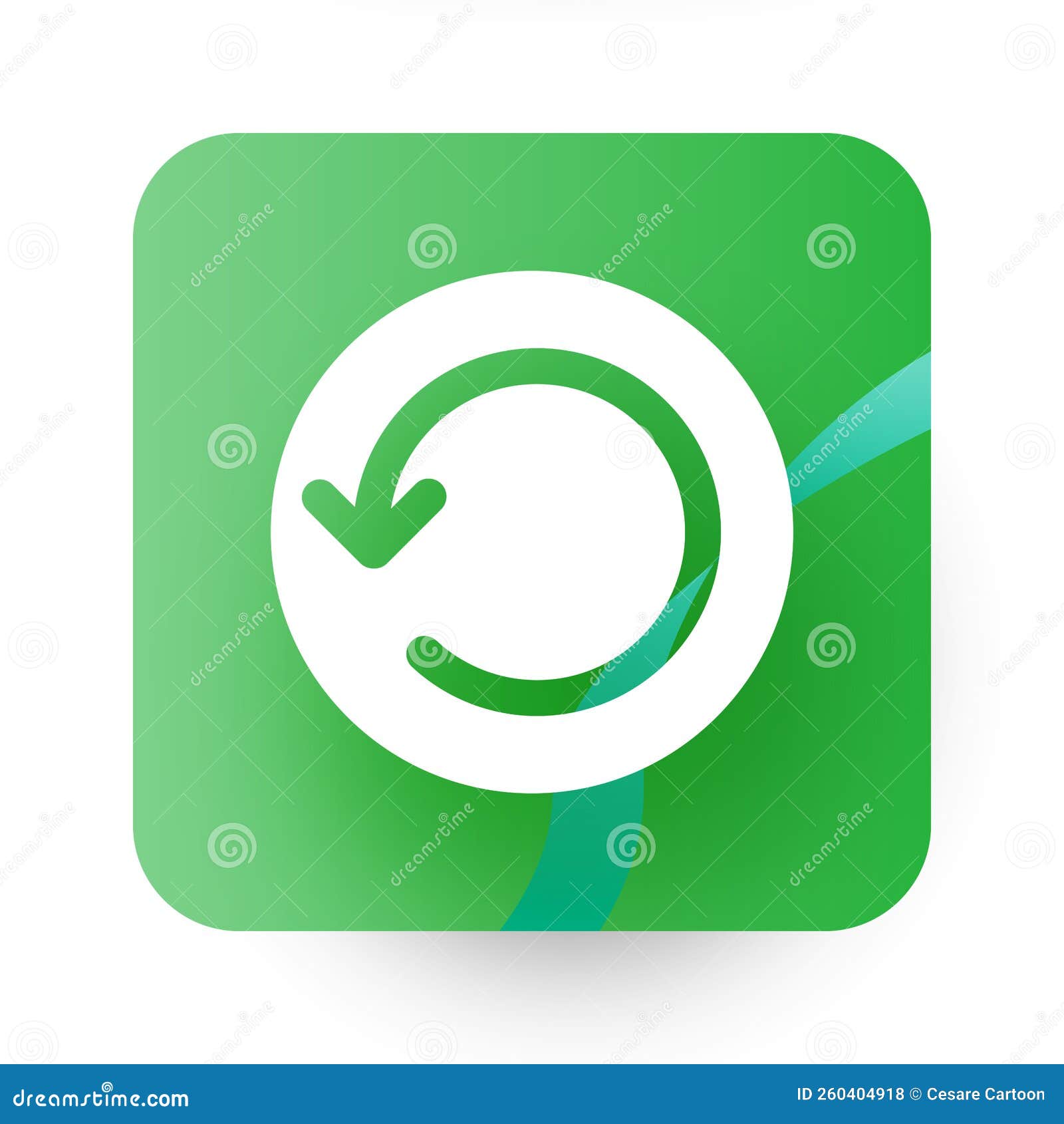 Cartoon button refresh stock vector. Illustration of icon - 260404918