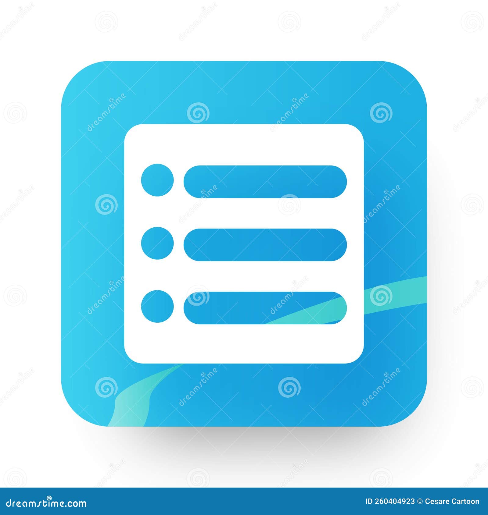 Cartoon button sort list stock vector. Illustration of simple - 260404923