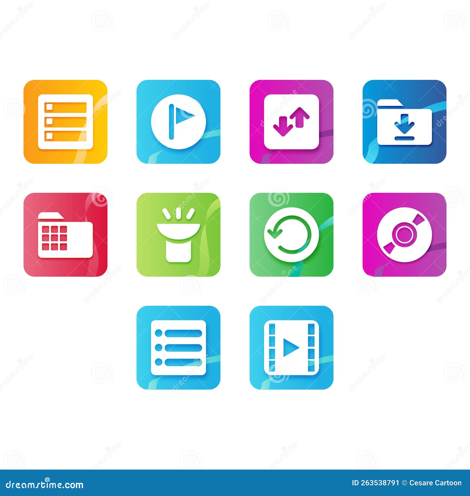 Optional icon set stock vector. Illustration of flat - 263538791