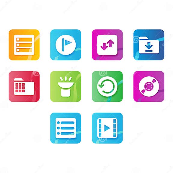 Optional icon set stock vector. Illustration of flat - 263538791