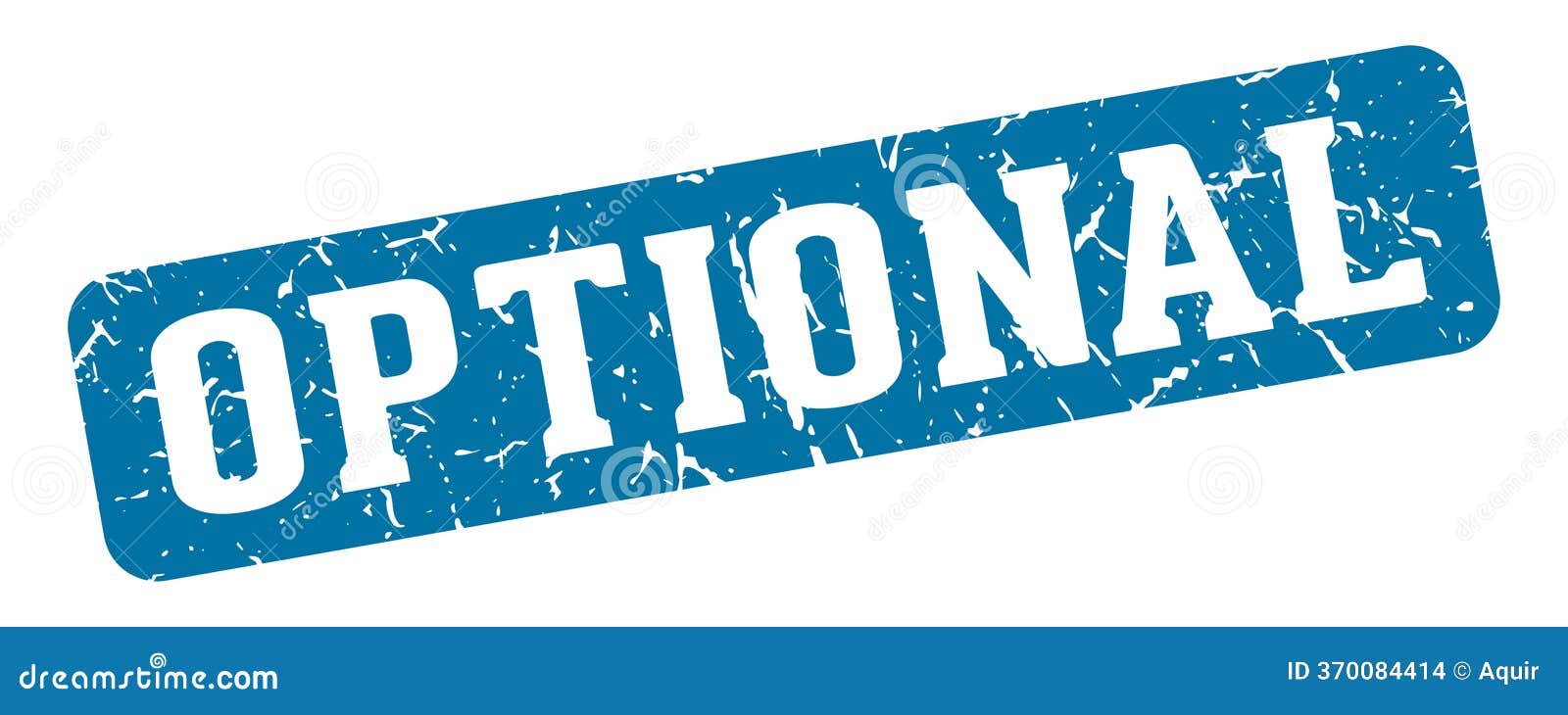 Optional Rectangular Sign. Optional Stamp Vector Illustration ...