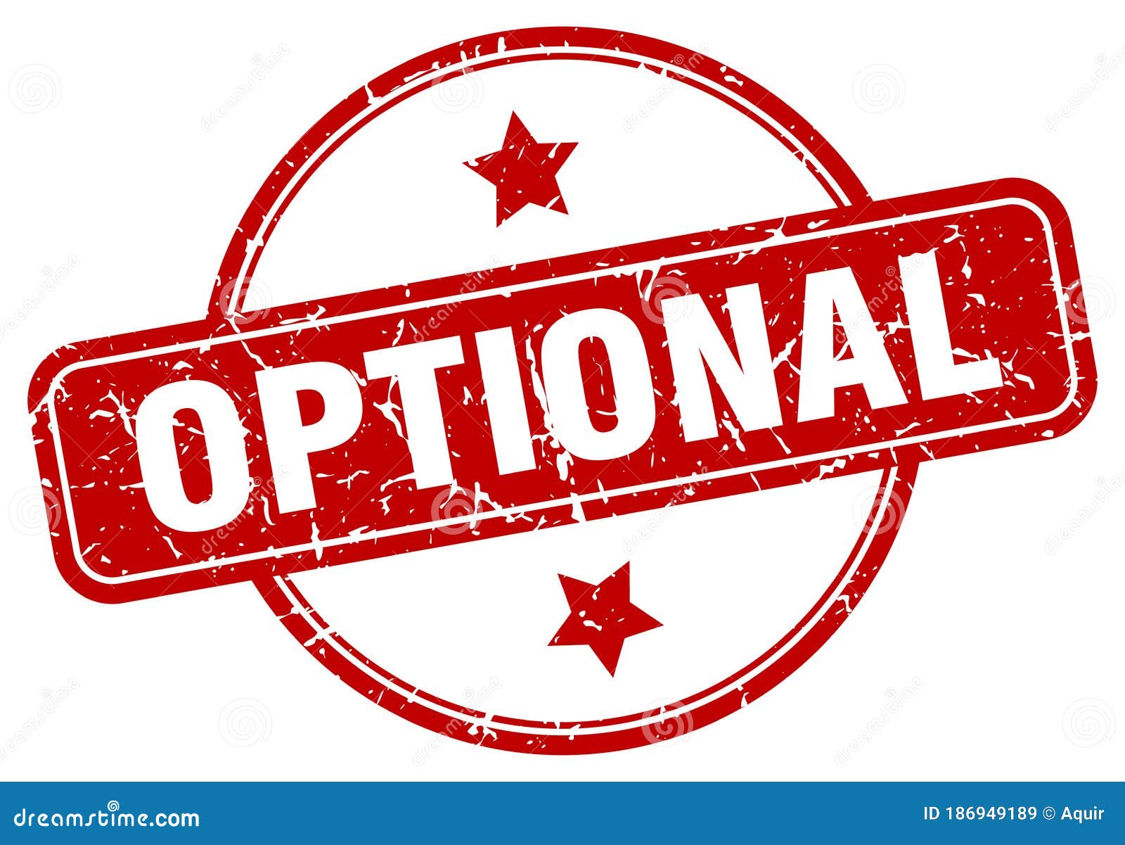 Optional Stamp. Optional Round Vintage Grunge Label Stock Vector ...