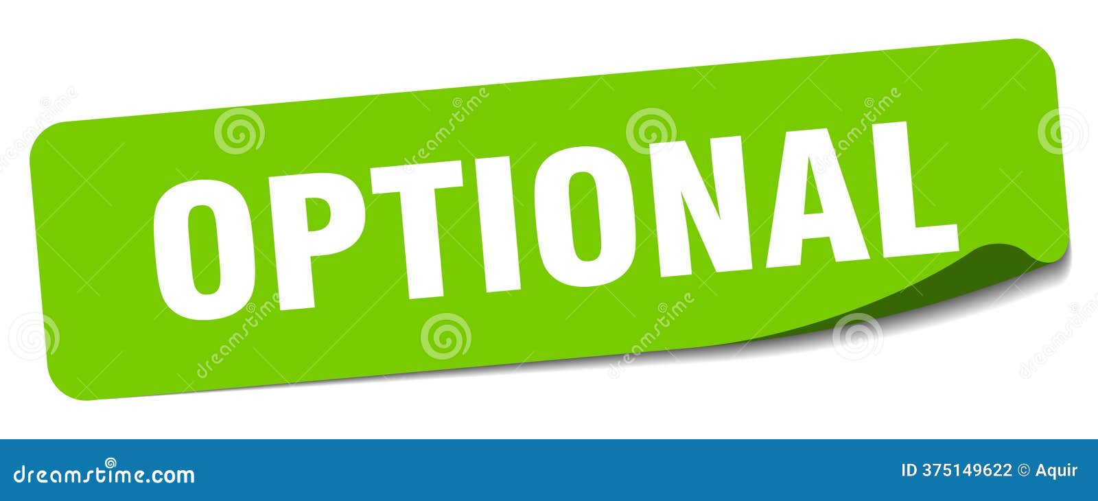 Optional Sticker. Optional Sign On Transparent Background Vector ...