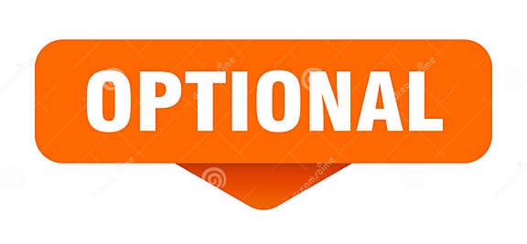 Optional Sticker. Optional Sign on Transparent Background Stock Vector ...