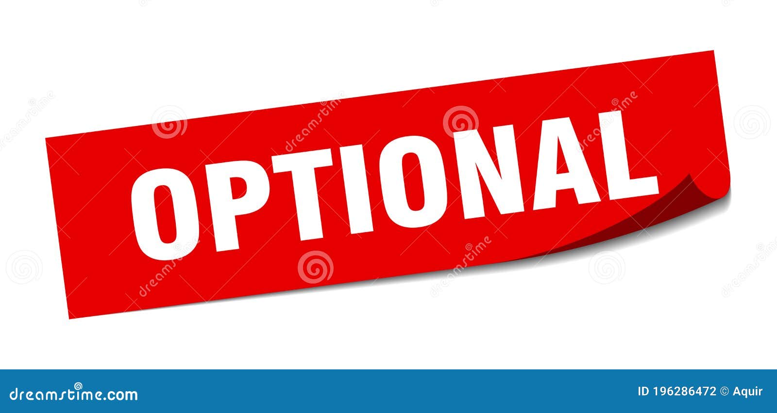Optional Sticker. Optional Sign On Transparent Background Cartoon ...