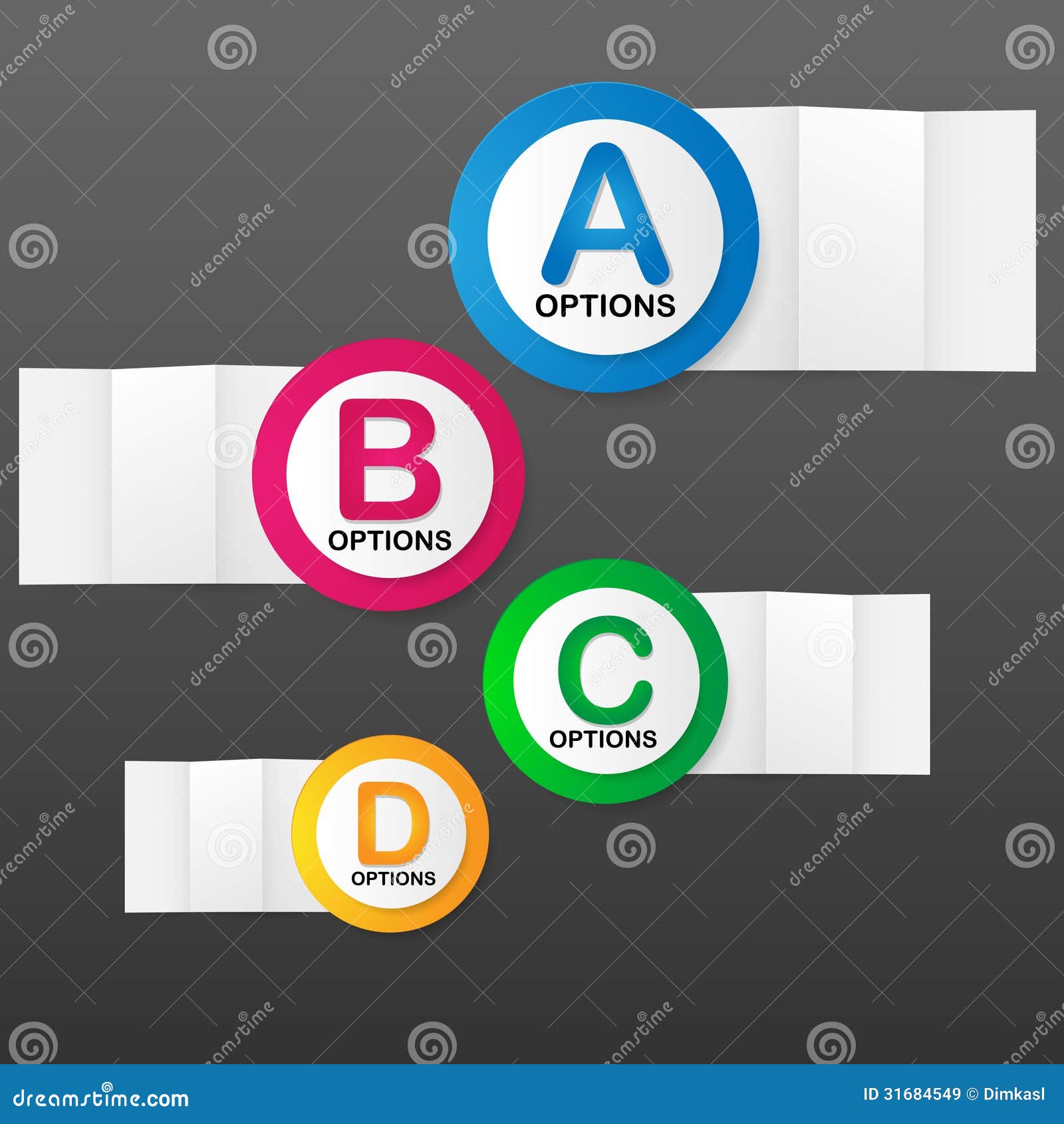 Options Banner Template. Vector Illustration Stock Vector ...