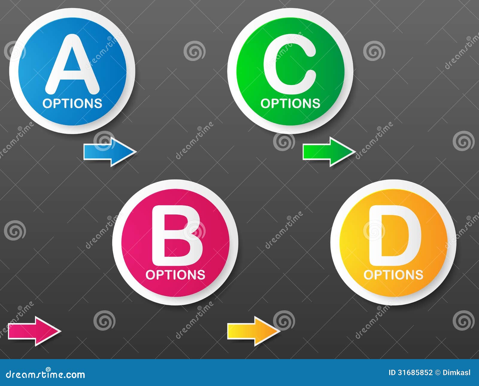 Options Banner Template. Vector Illustration Stock Vector ...