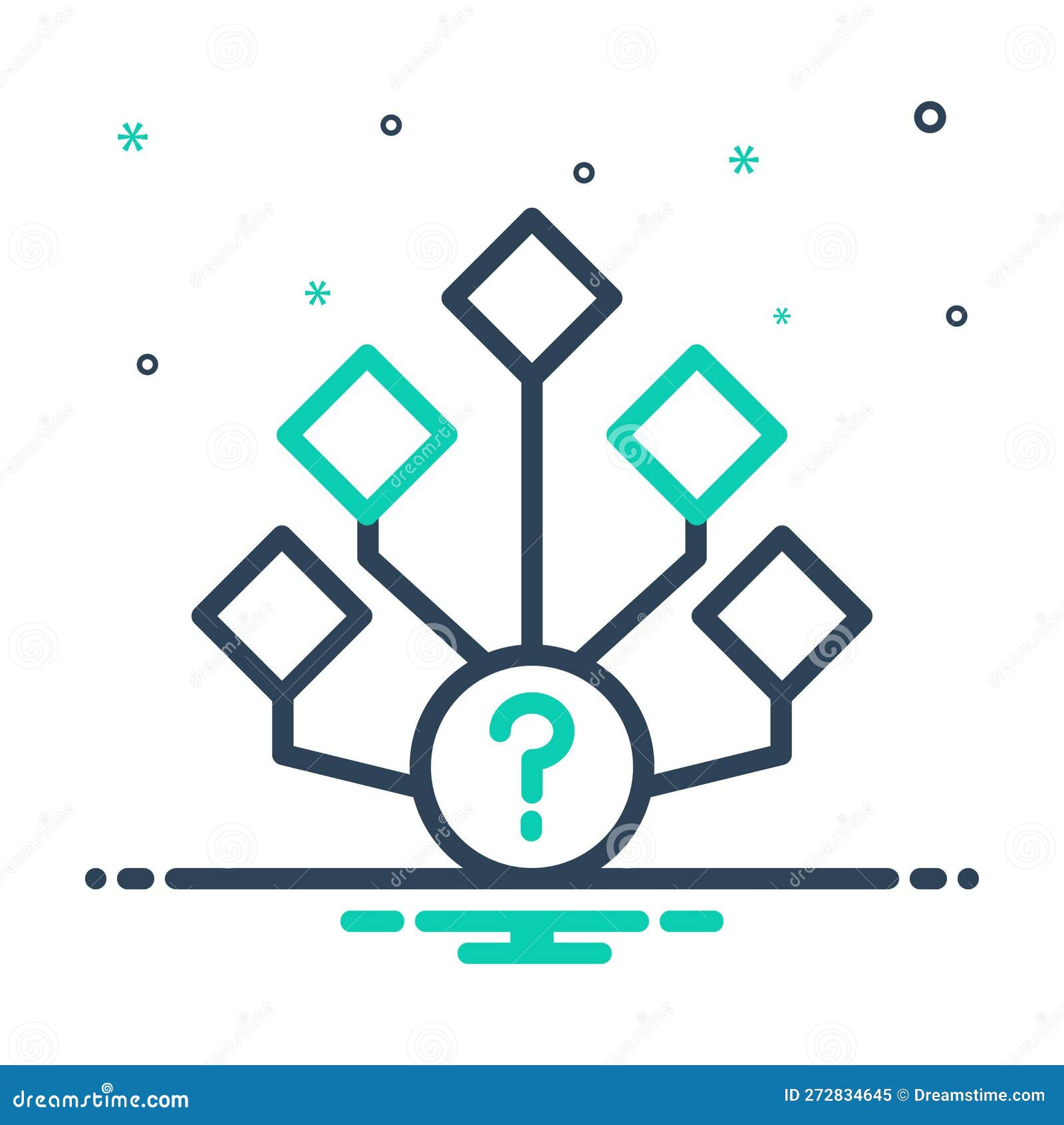 Mix Icon for Options, Choice and Network Stock Vector - Illustration of ...