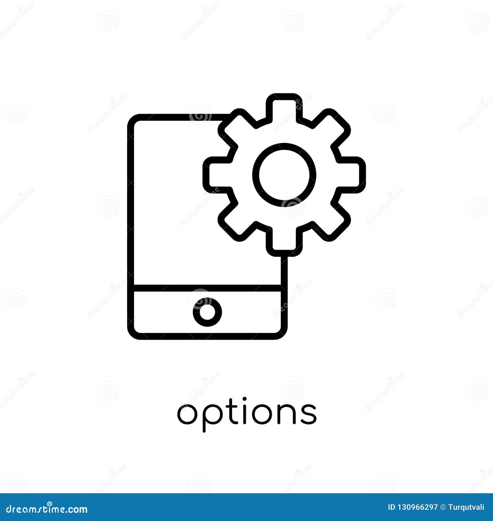 Options Icon from Collection. Stock Vector - Illustration of pathway ...