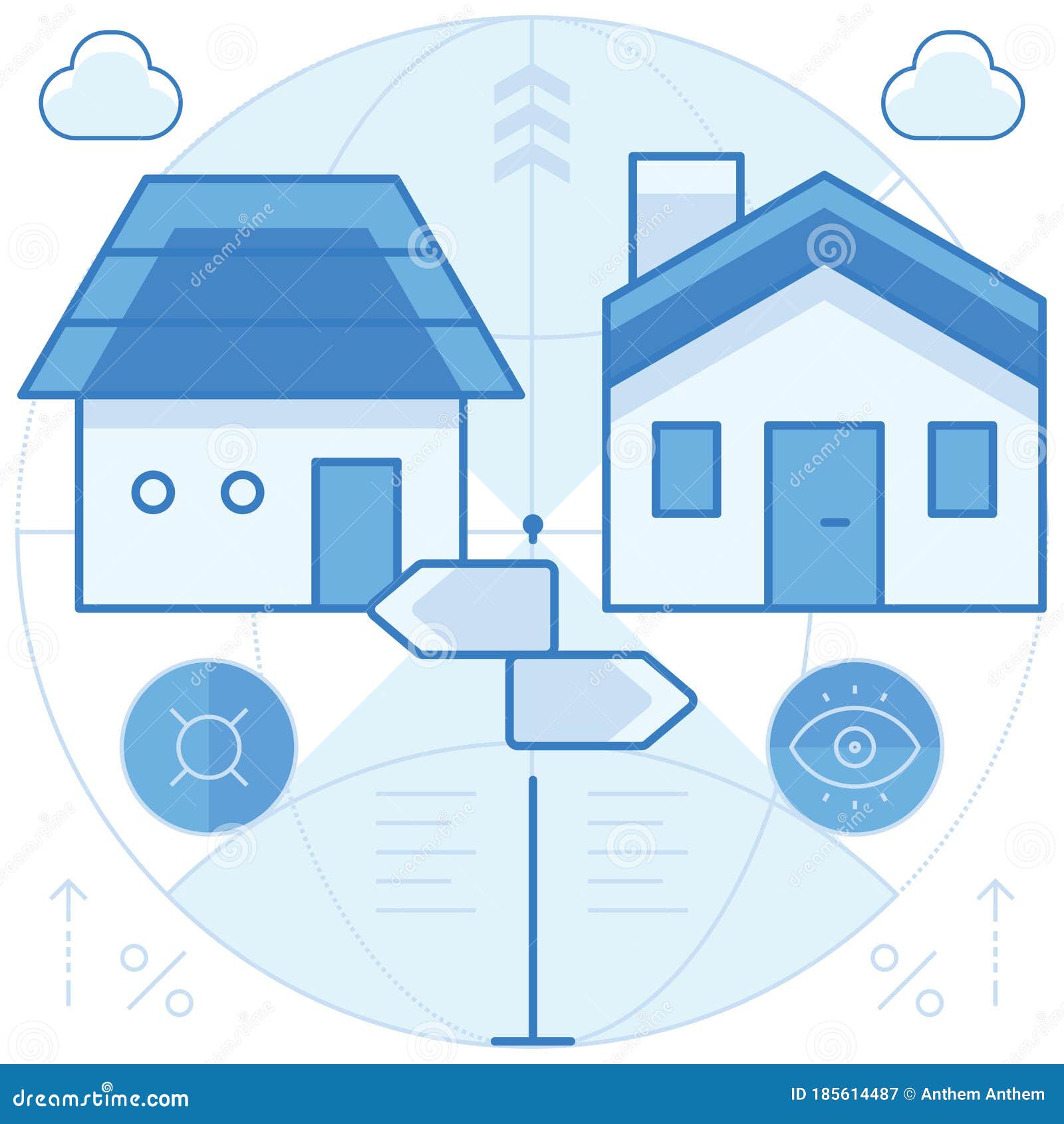 Options Illustration. Calculation Illustration. Isolated on Grey ...