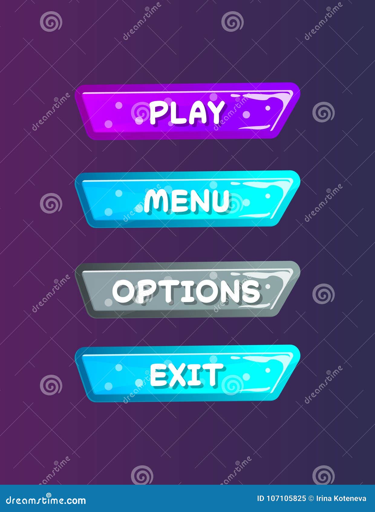 Options Selection Windows Isolated Set Stock Vector - Illustration of ...