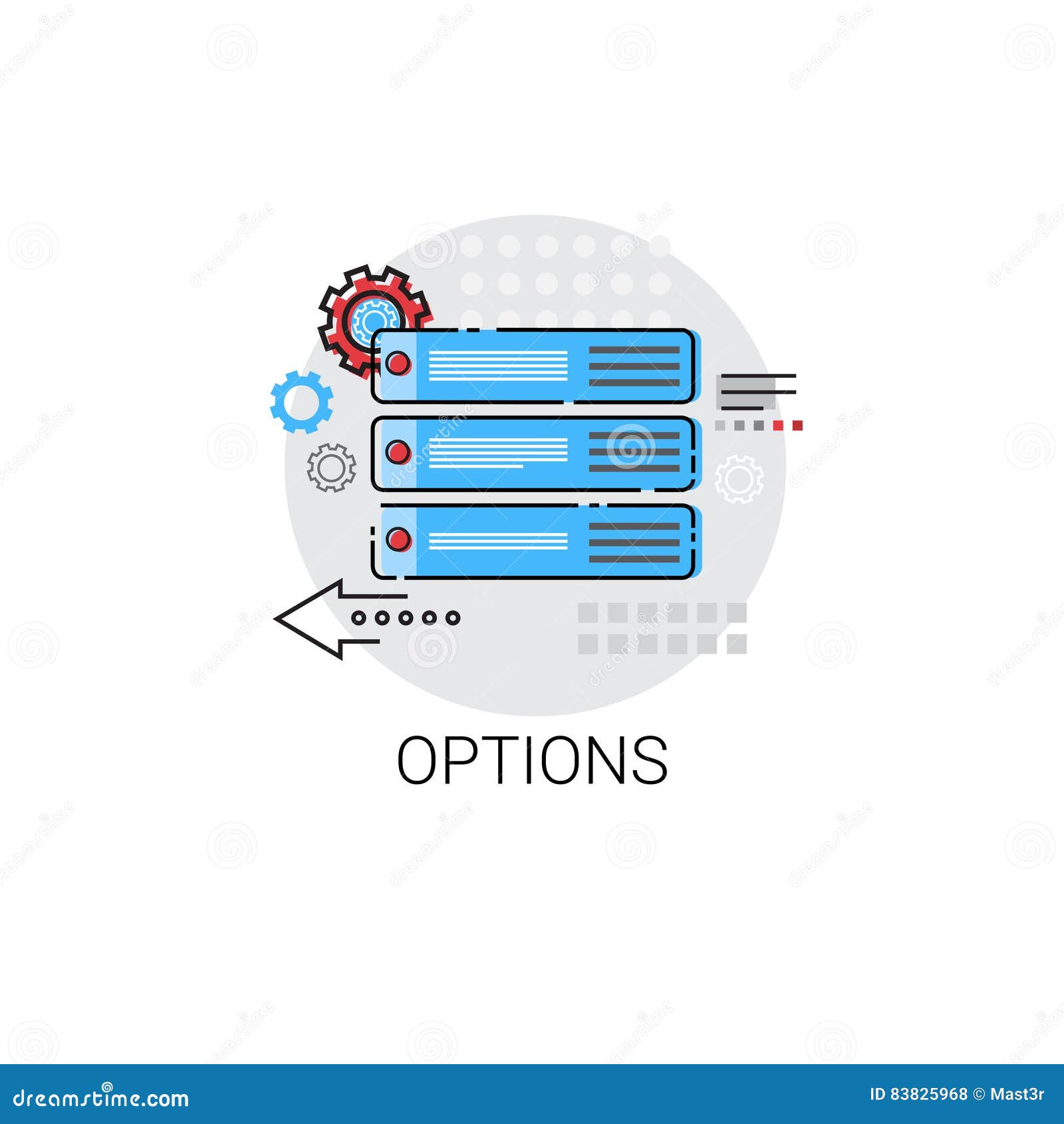 Options Sign Choose Direction Way Signboard Arrow Icon Stock Vector ...