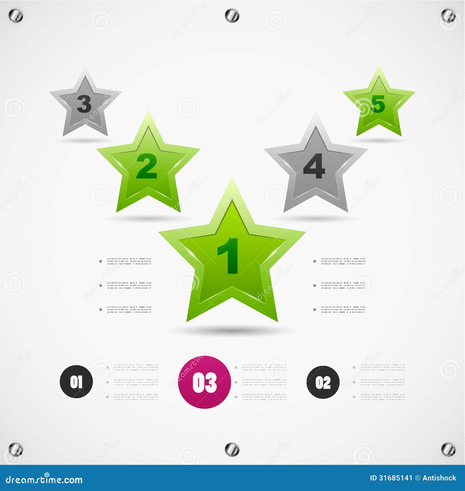 Options Steps Modern Template Stock Vector - Illustration of creative ...