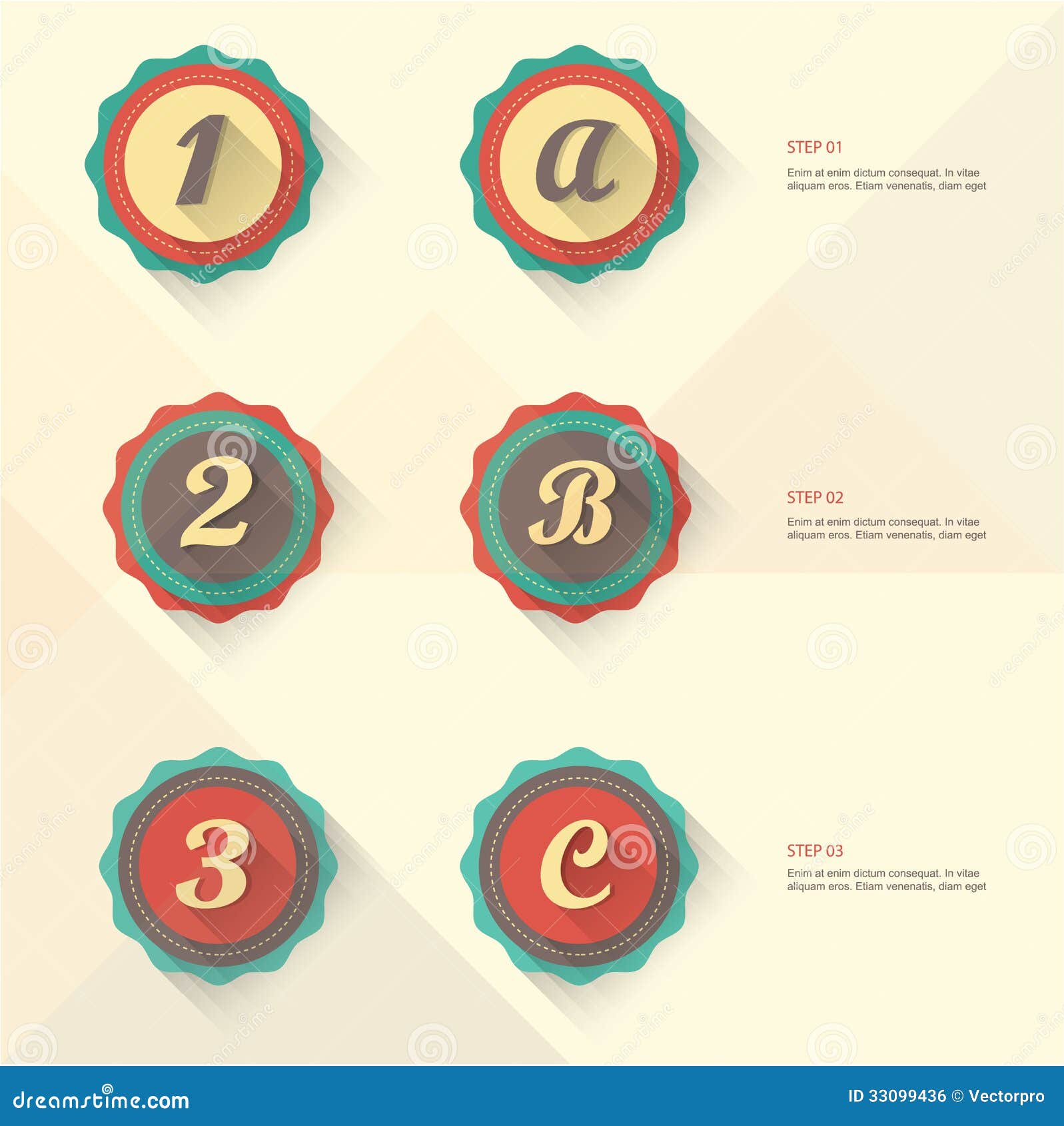 Options template stock vector. Illustration of number - 33099436