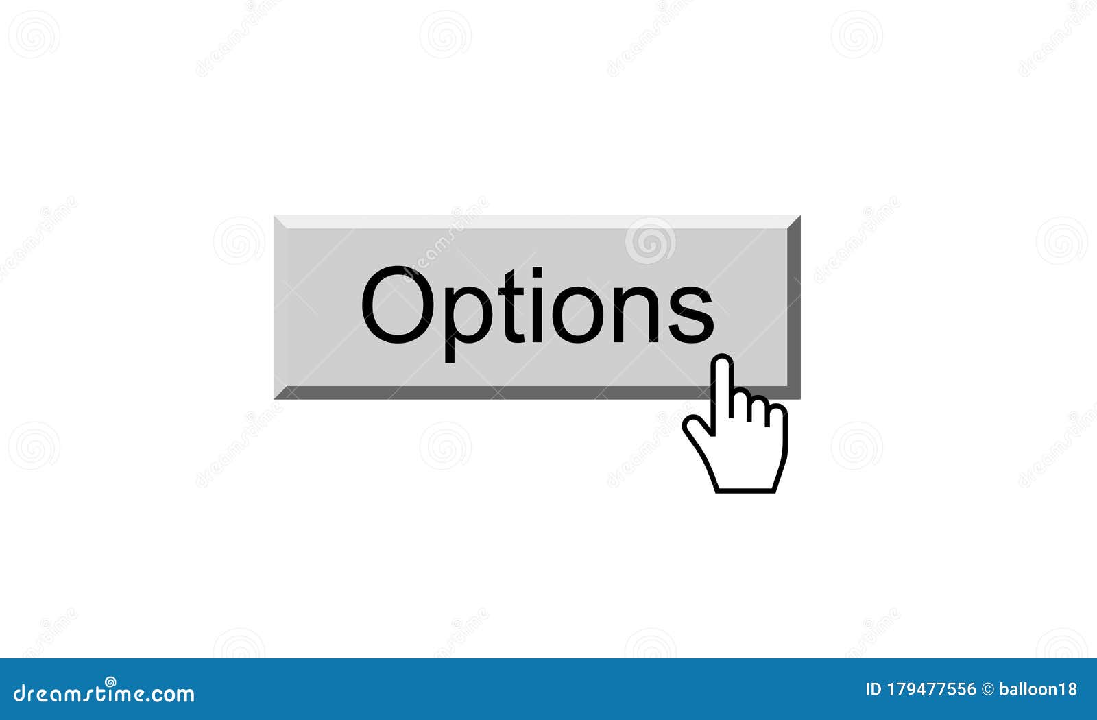 Options web button stock illustration. Illustration of badge - 179477556