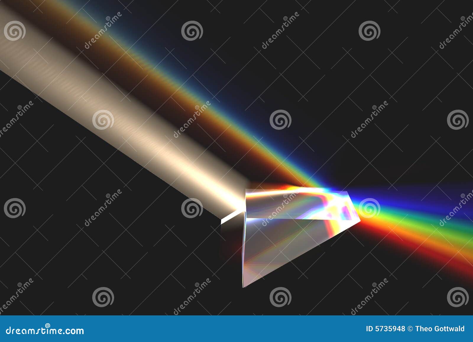 Optisch Prisma Met Regenboog Stock Illustratie - Illustration of blauw ...