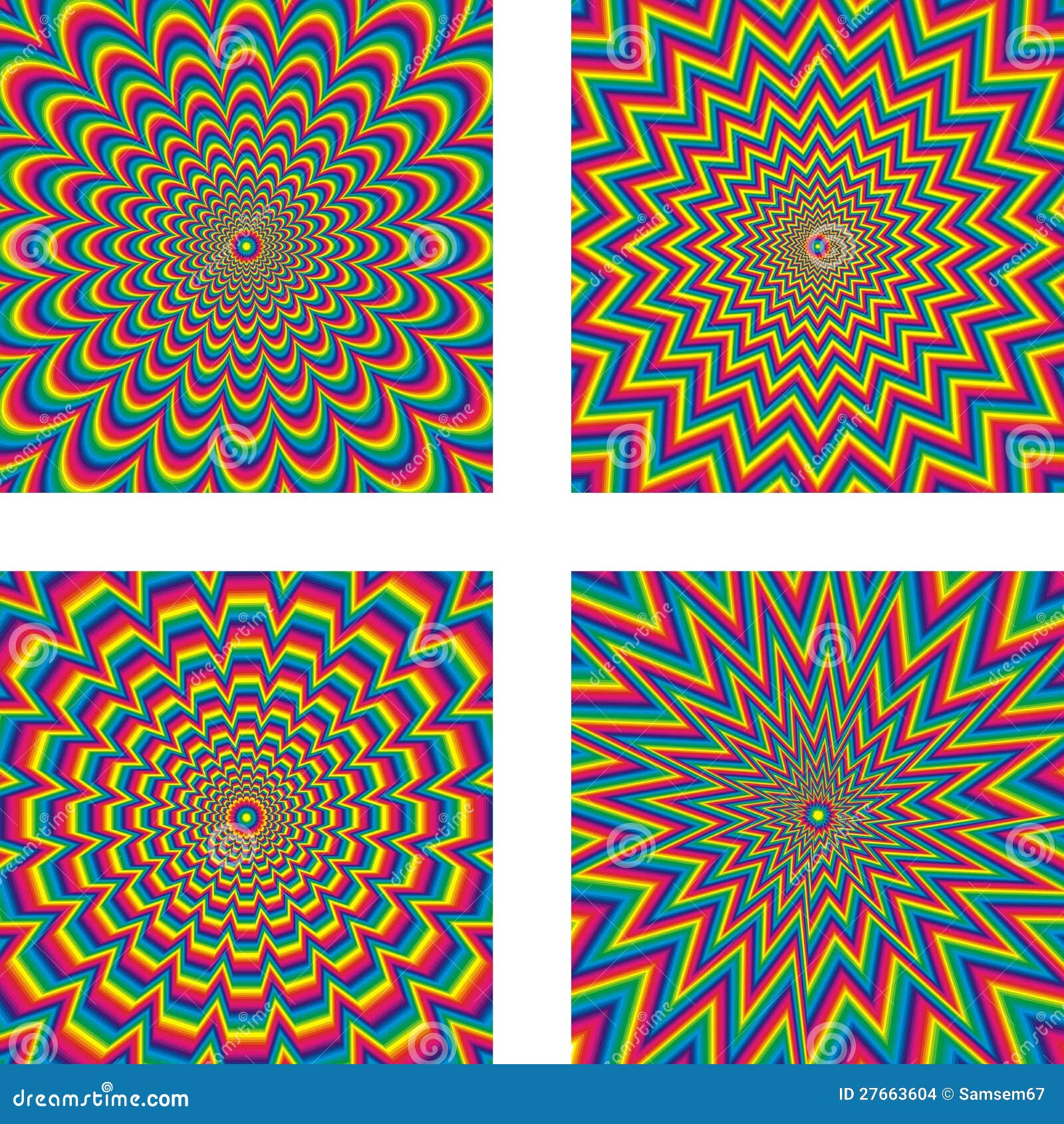 Optische illusie vector illustratie. Illustration of cijfer - 27663604