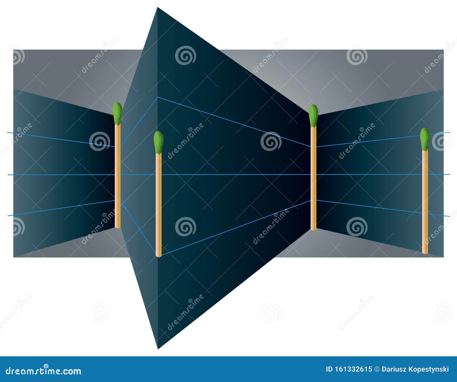 Optisk illusion om storlek vektor illustrationer. Illustration av ...