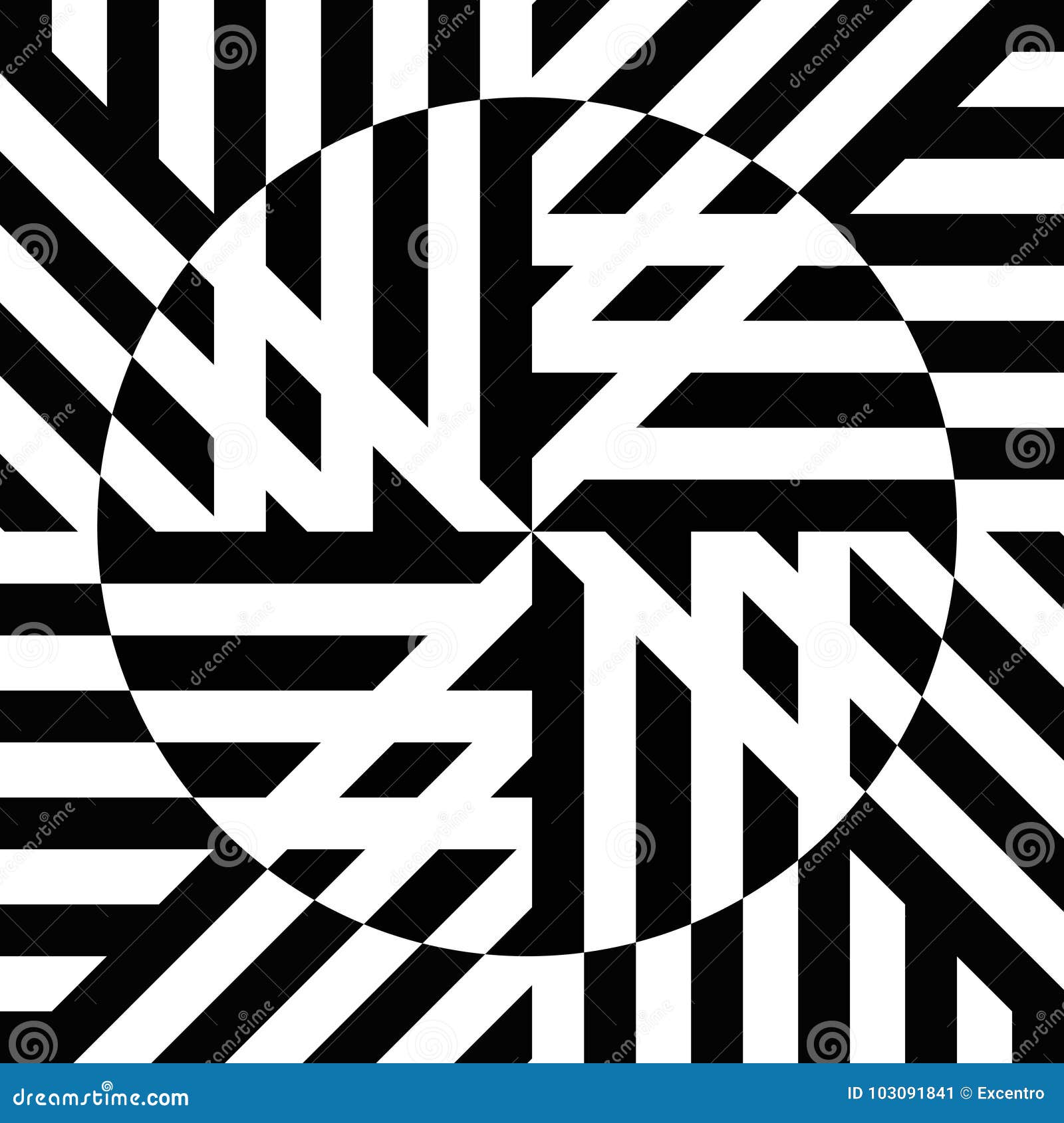 Optisk konst vektor illustrationer. Illustration av svart - 103091841