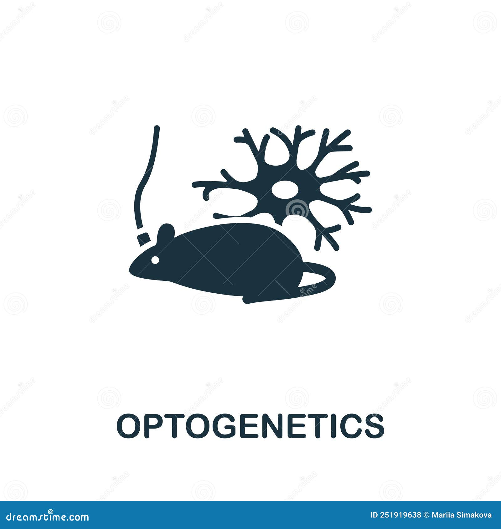 Optogenetics Icon. Monochrome Simple Line Future Technology Icon for ...