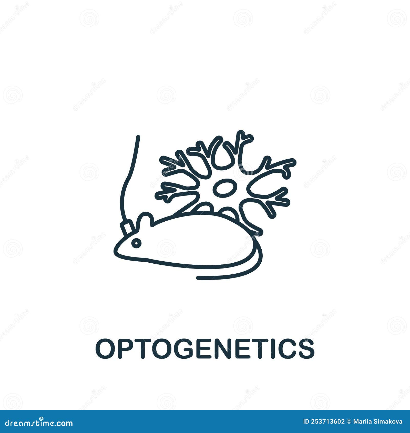 Optogenetics Flat Landing Page Website Template. Virtual Reality ...