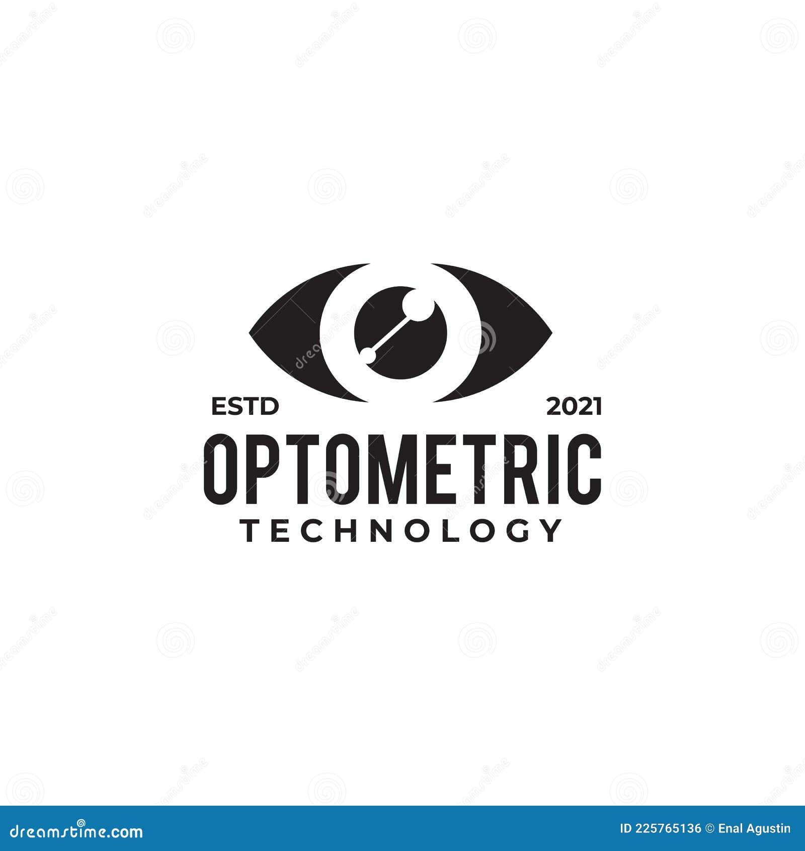 Optometric Clinic Logo Design Template Stock Vector - Illustration of ...