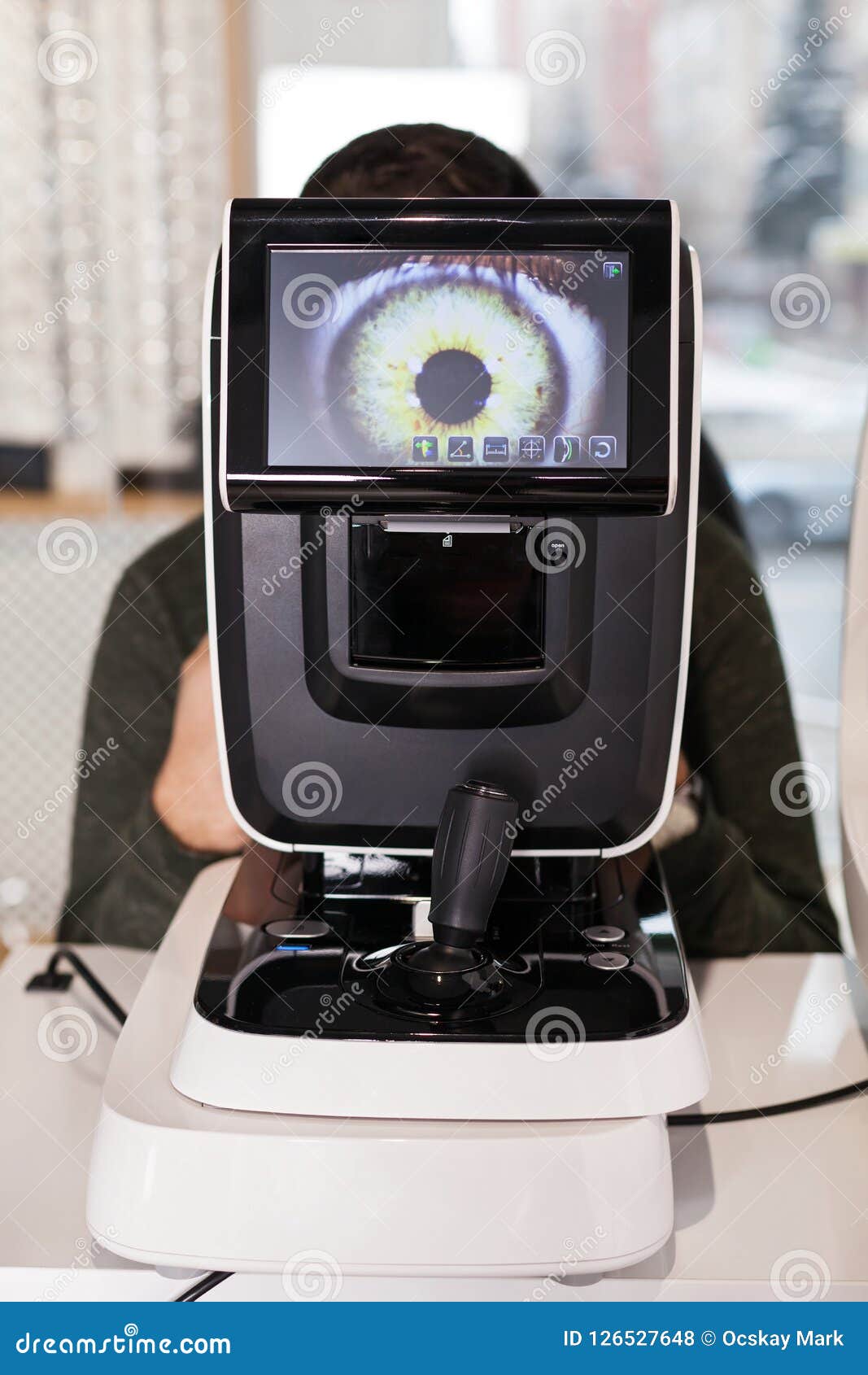 Optometric exam stock photo. Image of diagnostic, care - 126527648