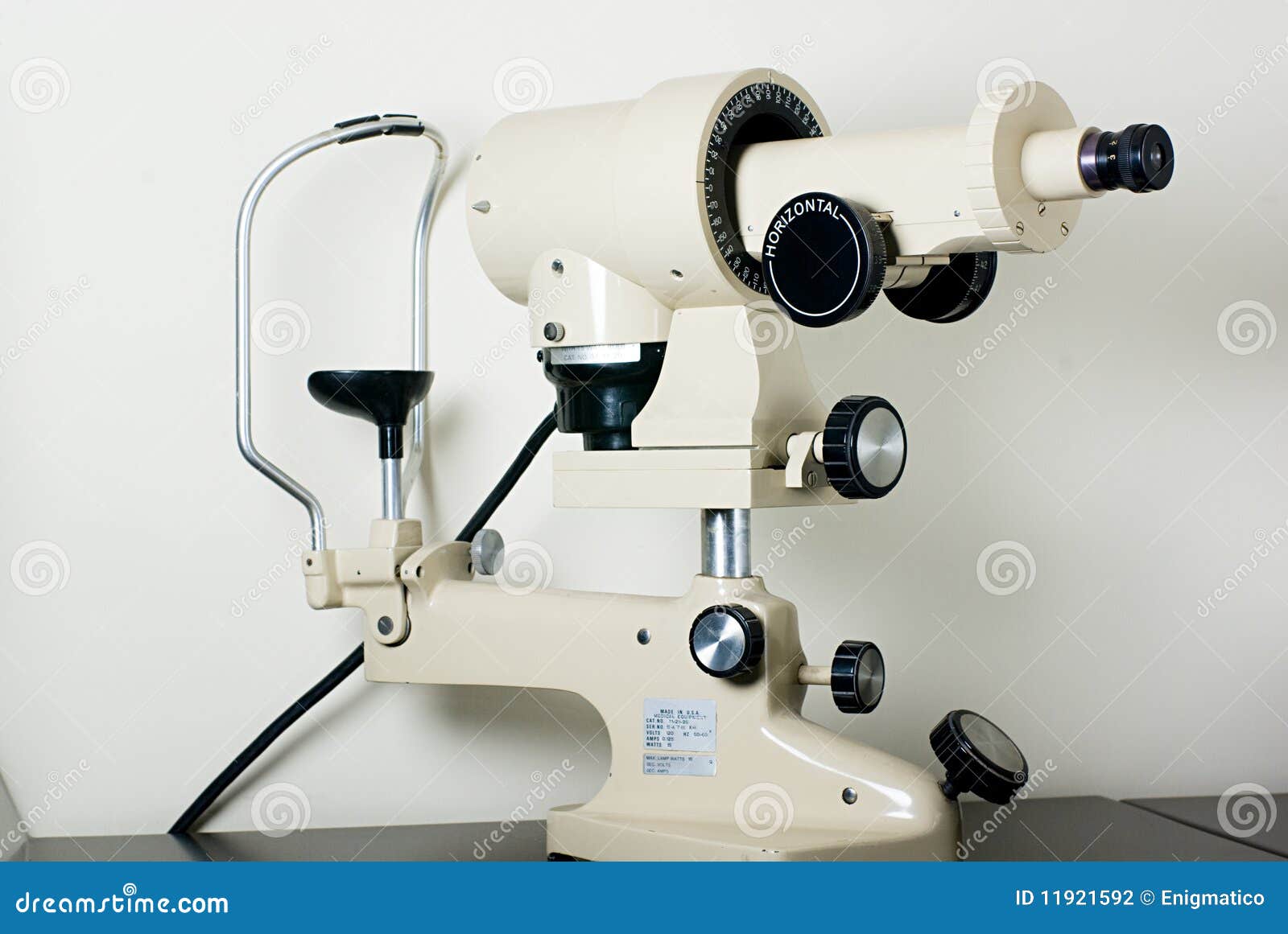 Optometric keratometer stock photo. Image of myopia, medicine - 11921592