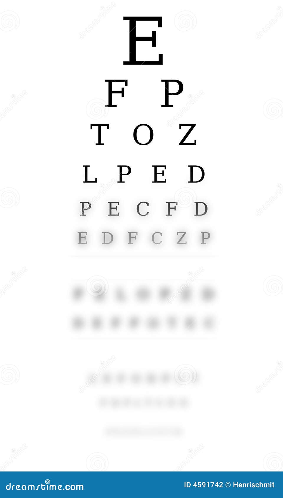 Optometrist chart stock photo. Image of test, wear, blur - 4591742