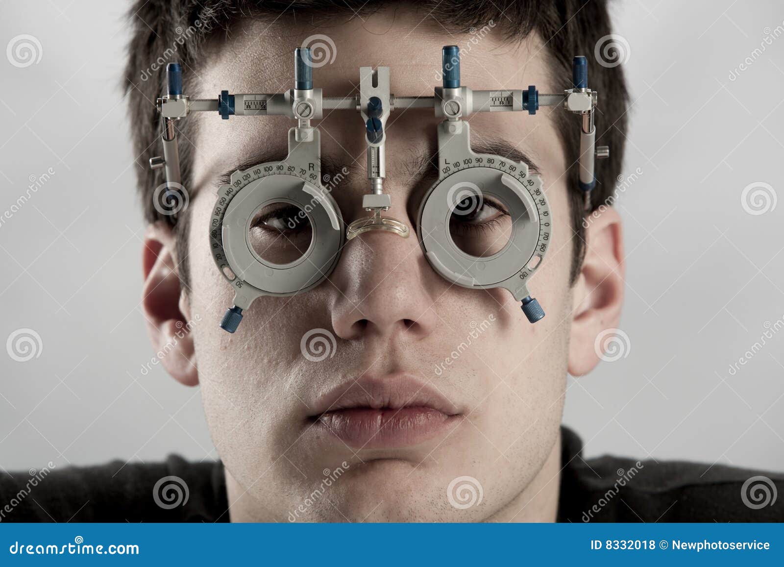 Optometrist exam stock photo. Image of ophthalmology, optic - 8332018