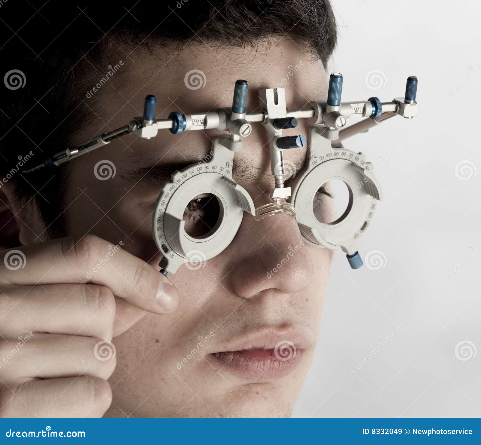 Optometrist exam stock image. Image of people, consulting - 8332049