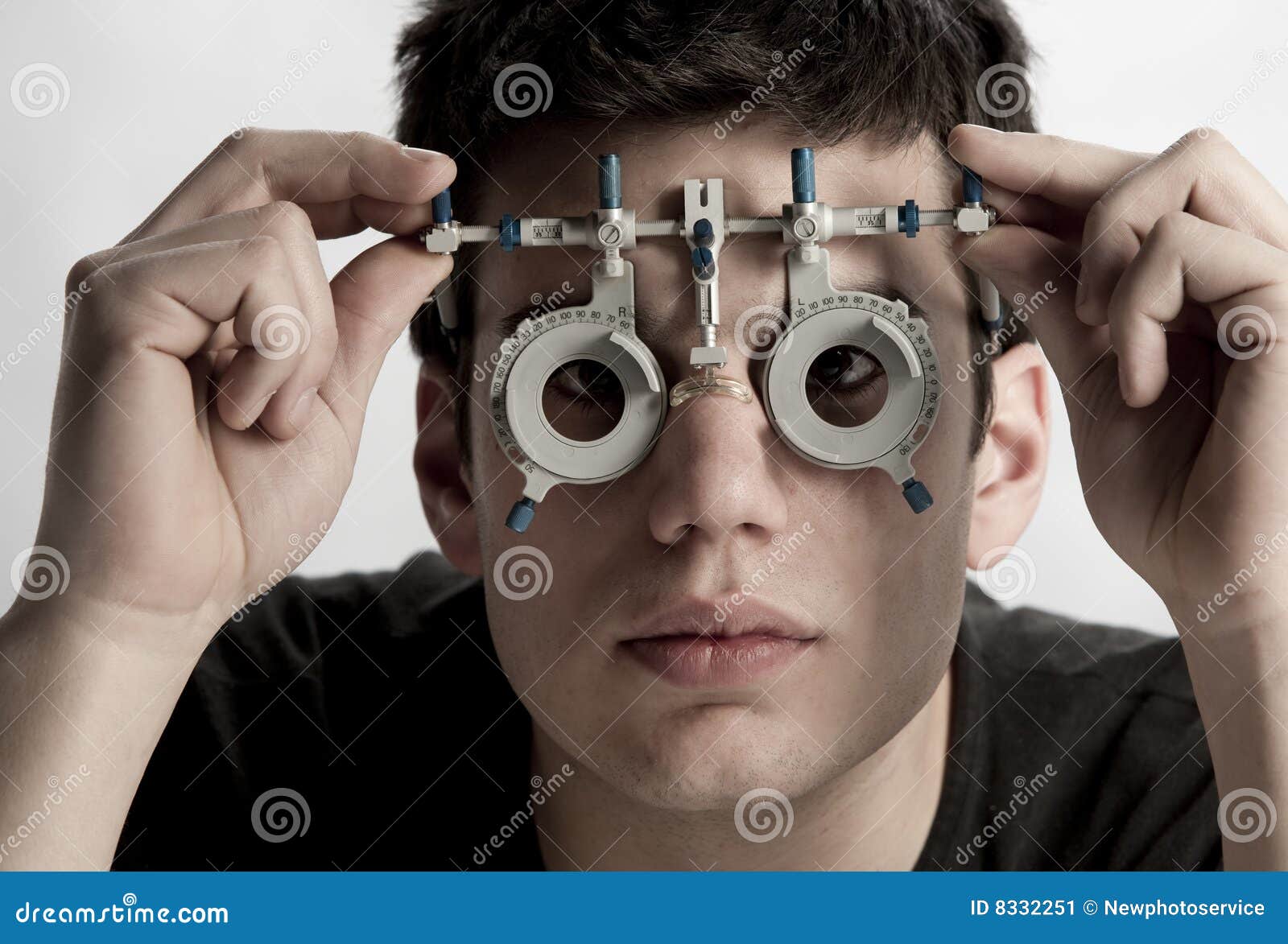 Optometrist exam stock image. Image of diopter, ophthalmologist - 8332251