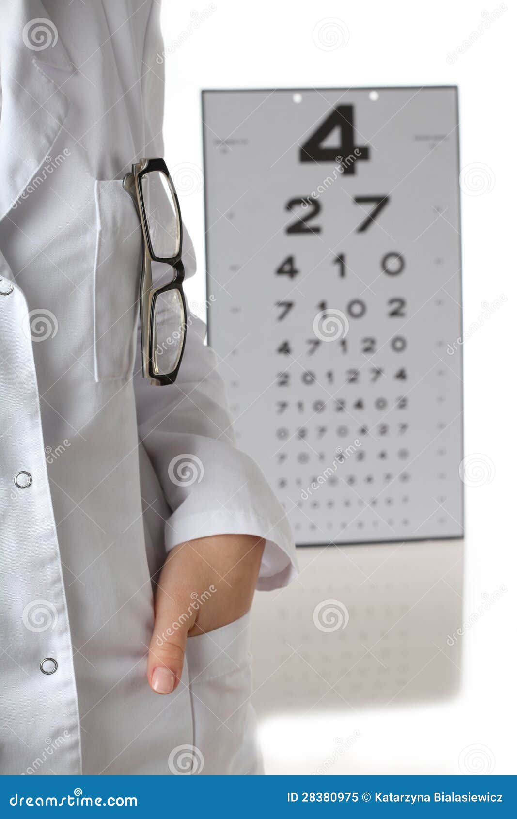 Optometrist With Eye Chart Royalty Free Stock Photo - Image: 28380975
