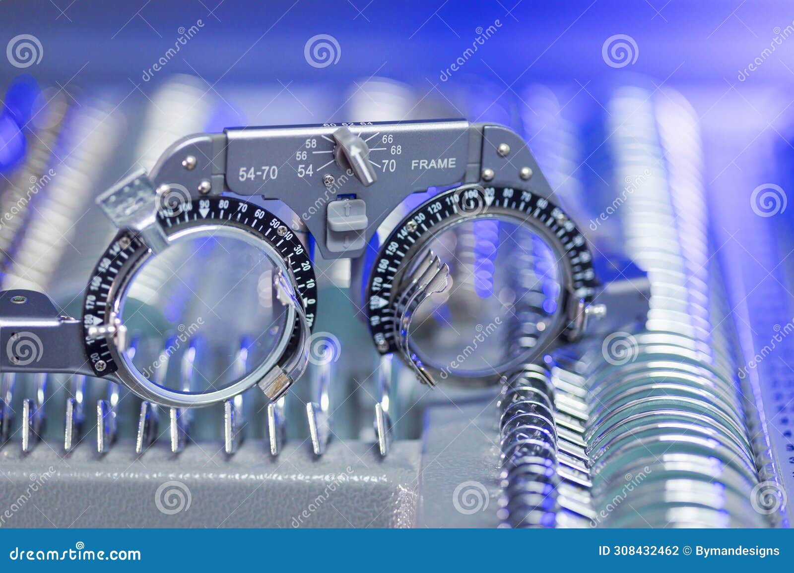 Optometrist trial frame stock photo. Image of ophthalmologist - 308432462