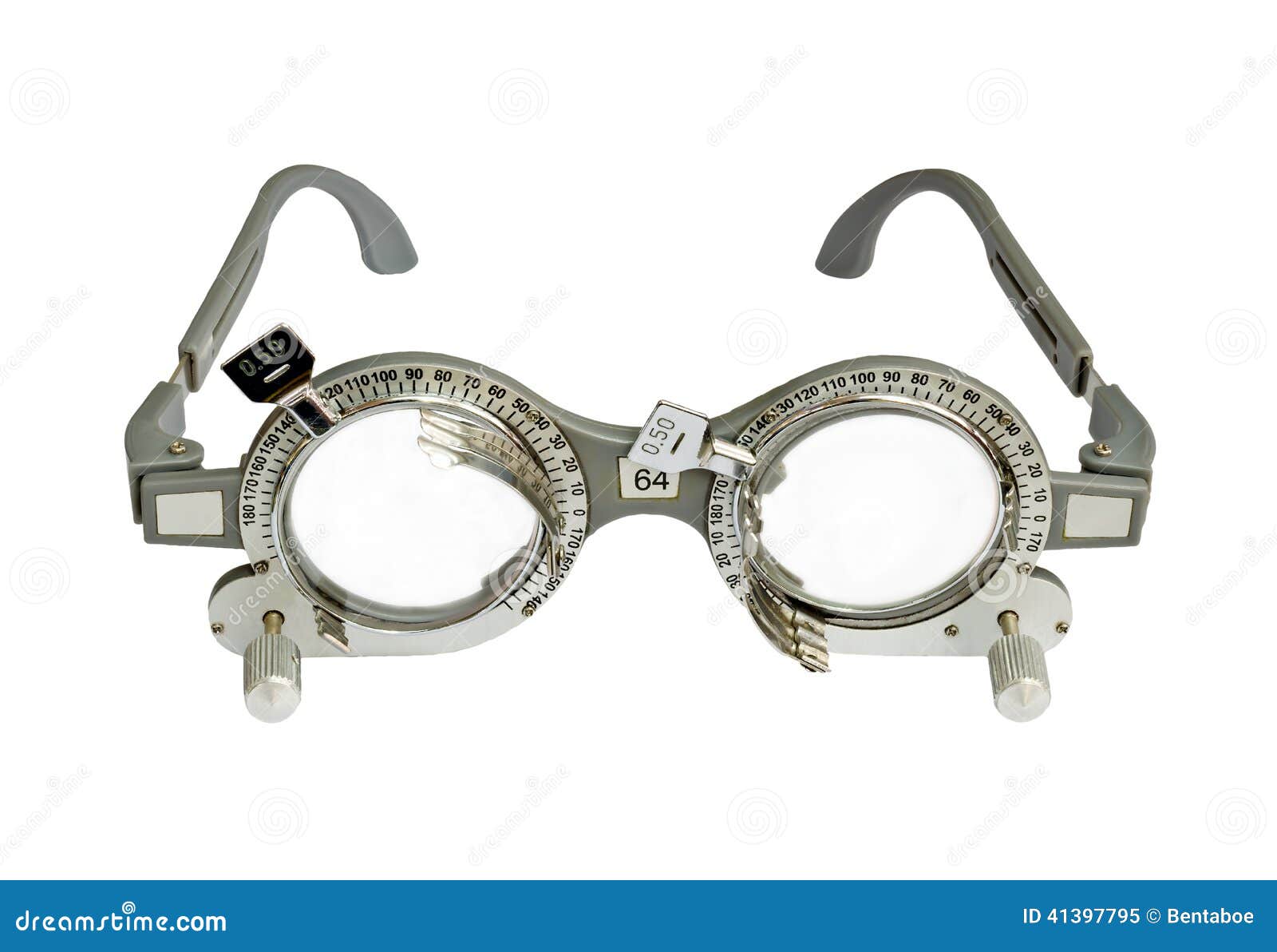 Optometrist Trial Frame Case. Box With Different Lenses And Frame For ...