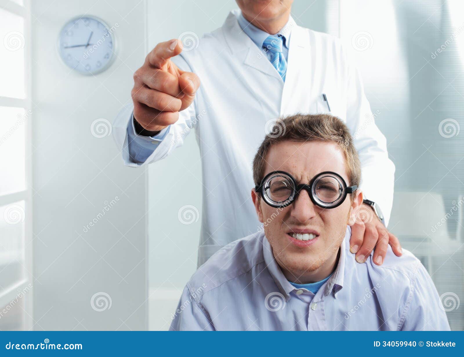 Optometrist Pointing At Eye Chart Royalty-Free Stock Image ...