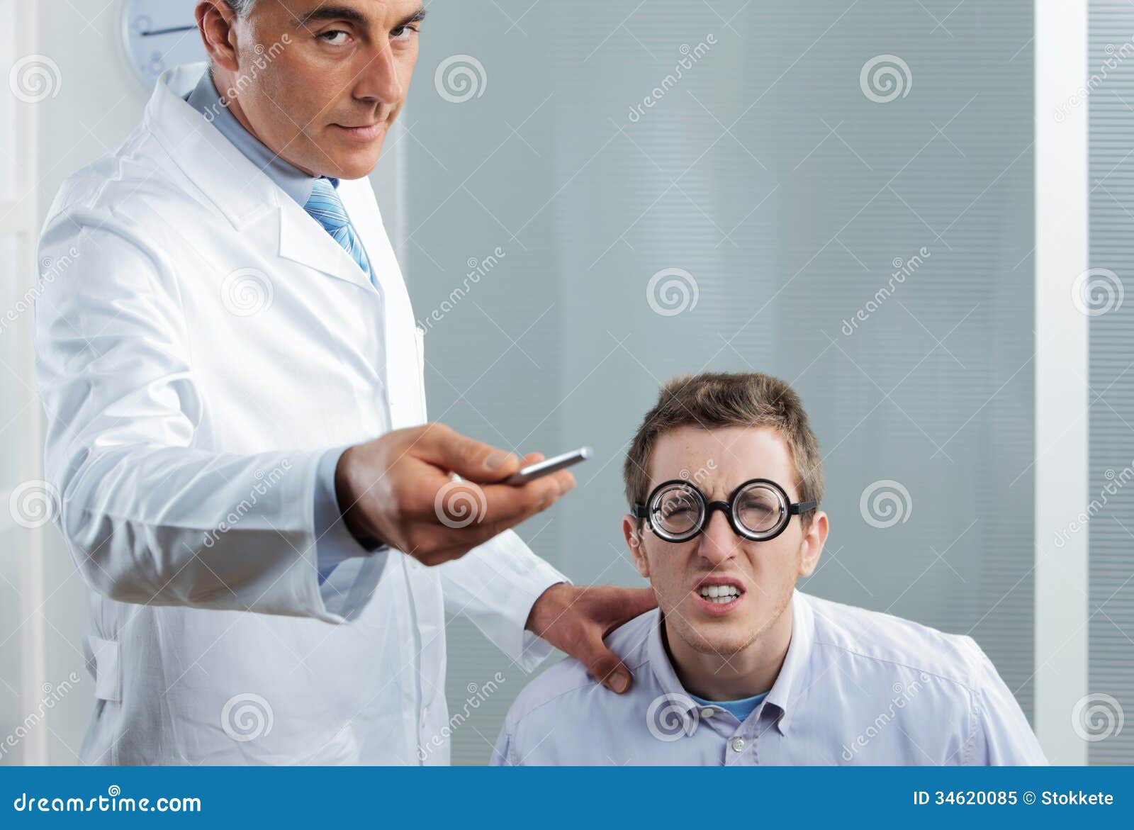 Optometrist Visit stock image. Image of bizarre, adult - 34620085